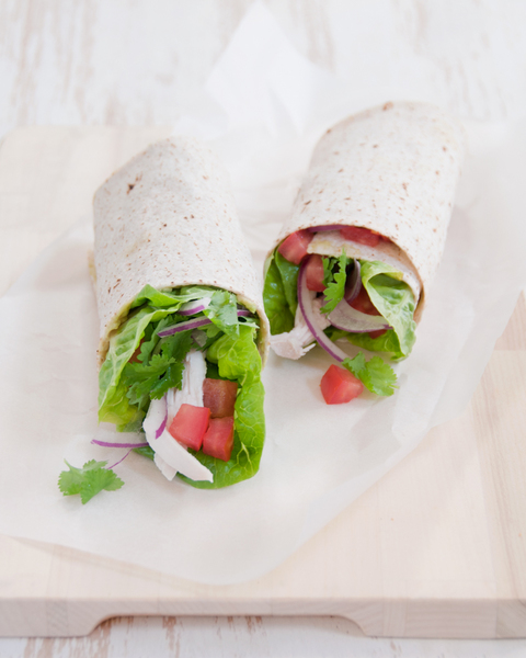 Chicken & Guacamole Wrap Recipe - 12wbt.com